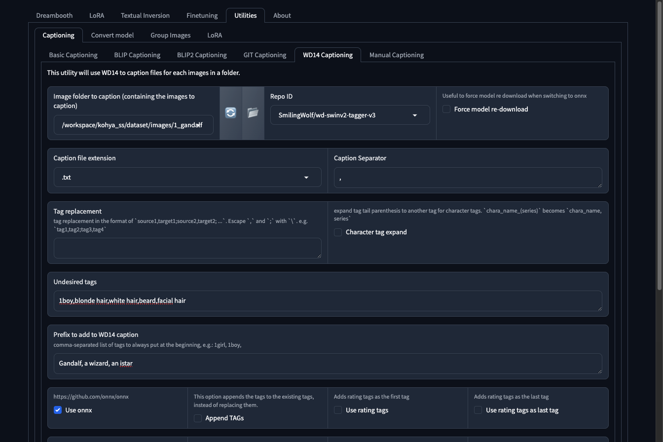 Kohya's GUI | Open Laboratory