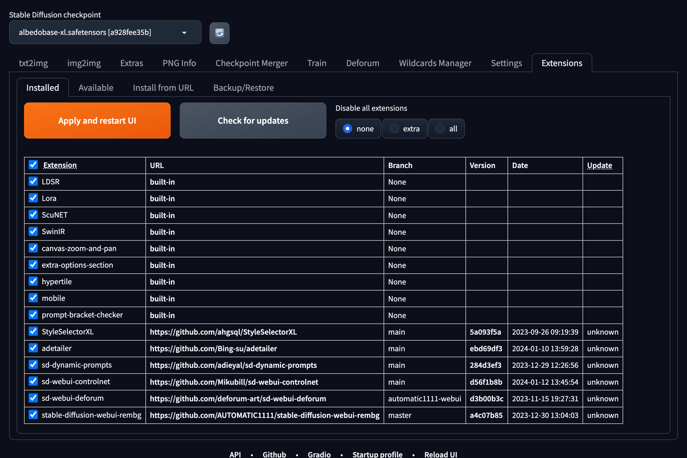 Stable Diffusion Web UI | Open Laboratory